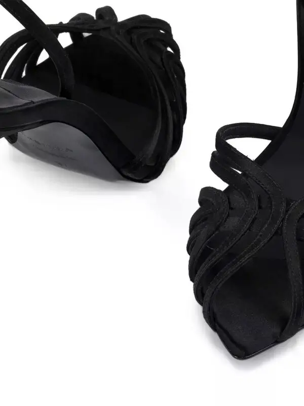 LE SILLA Satin Cage Sandals