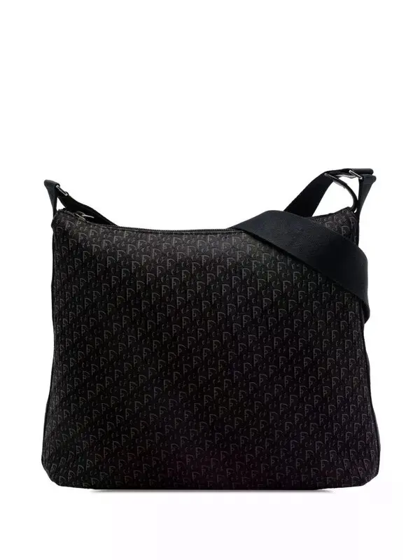 Dior 2004 Diorissimo Trotter Canvas Crossbody Bag - Black