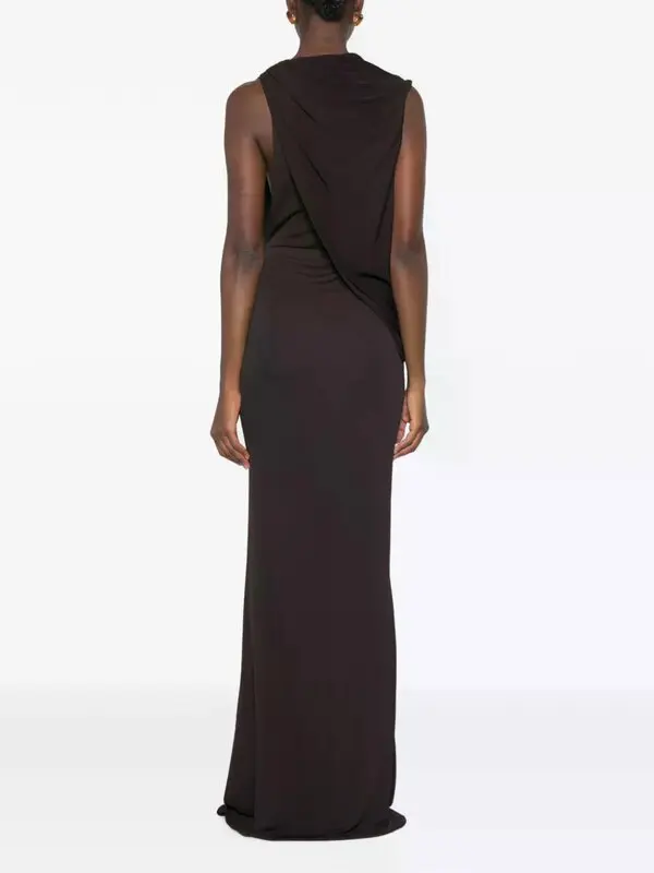 TOM FORD Draped-neck Maxi Dress