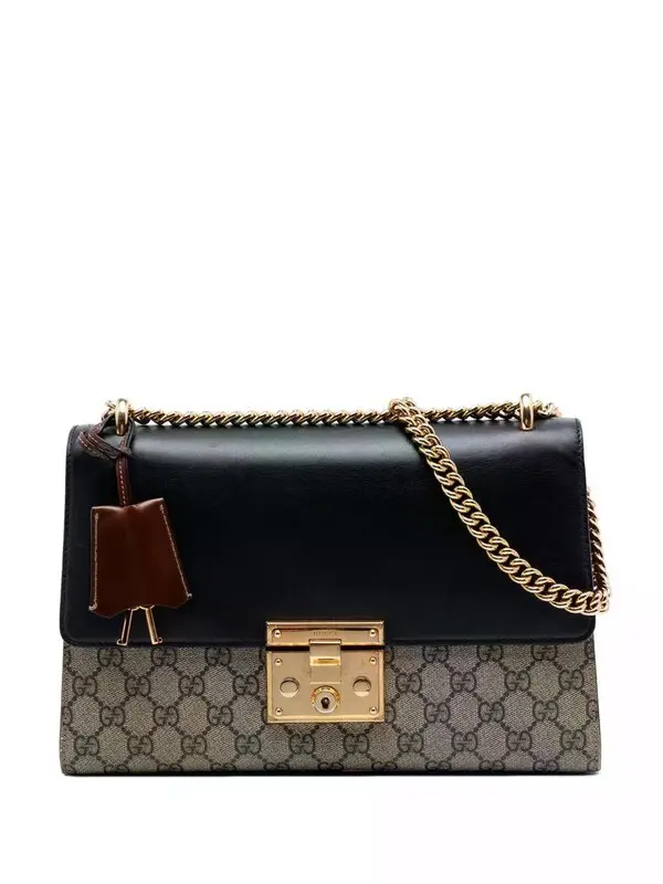 Gucci Medium Gg Supreme Padlock Shoulder Bag