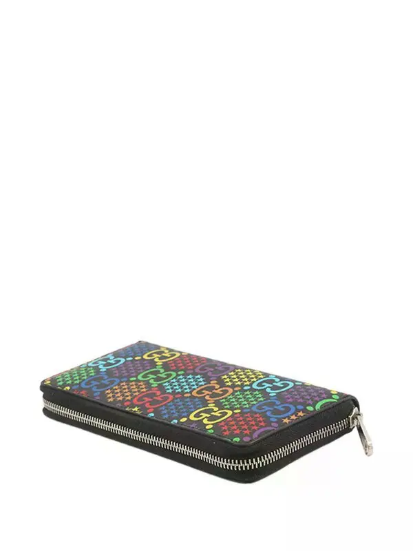 Gucci 2016-2026 Gg Supreme Psychedelic Zip Around Wallet Long Wallets