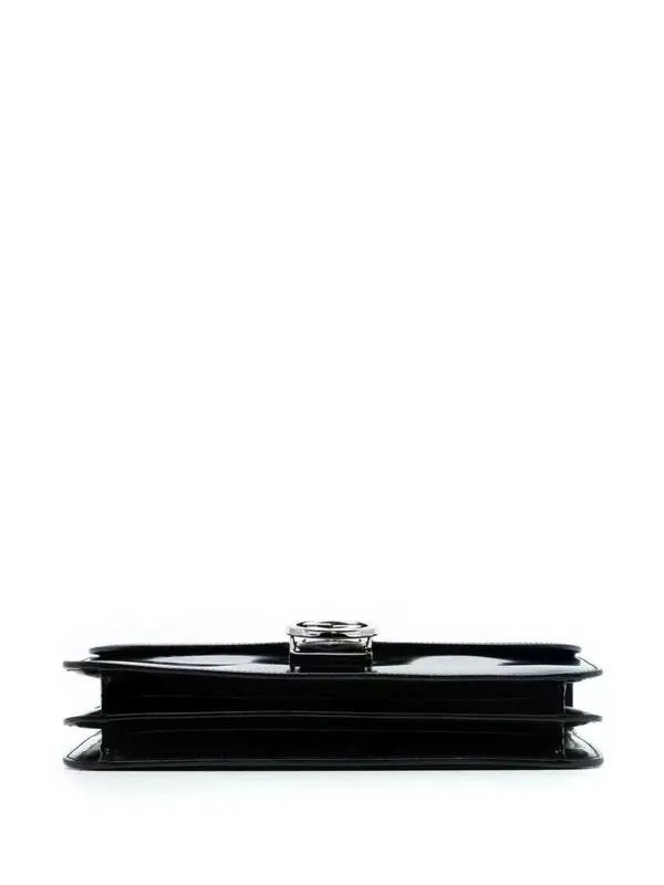 Gucci Patent Leather Interlocking G Crossbody Bag