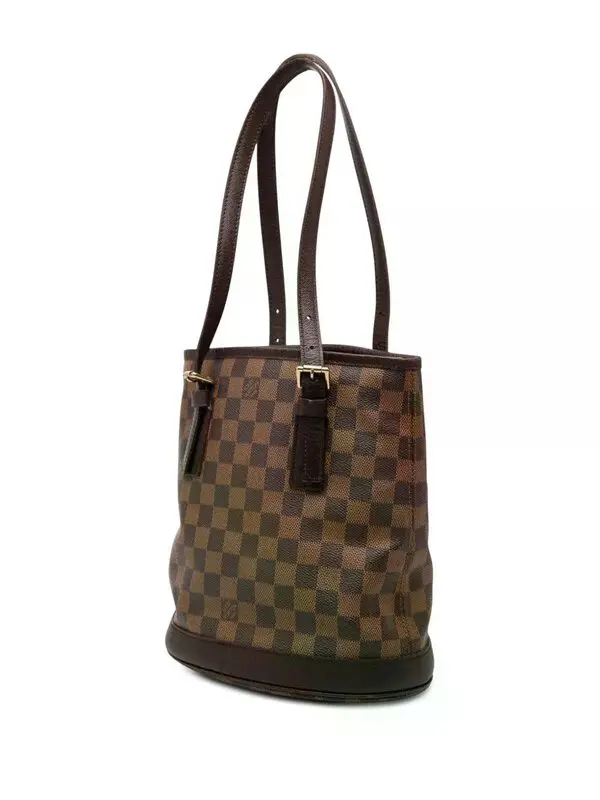 LOUIS VUITTON Damier Ebene Marais Bucket Bag