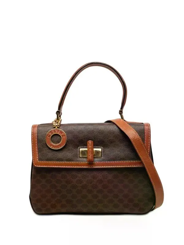 Celine Macadam Coated Canvas Satchel