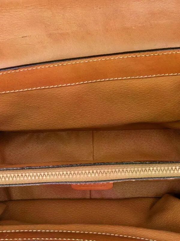 Celine Macadam Coated Canvas Satchel