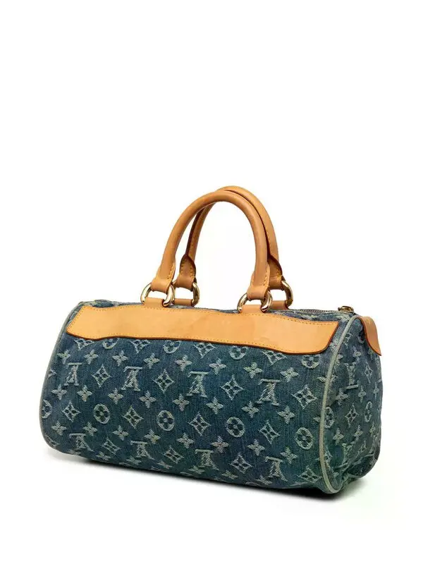 LOUIS VUITTON Monogram Denim Neo Speedy 30 Boston Bag