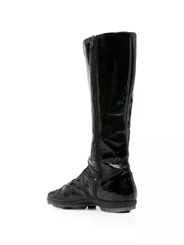 Prada Patent-leather Knee-high Boots