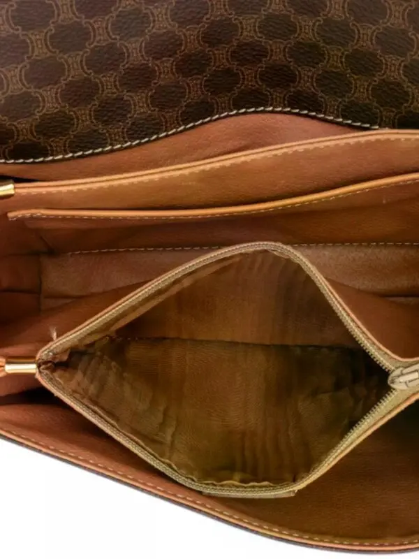 Celine Macadam Coated Canvas Crossbody Bag