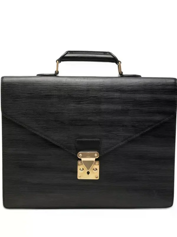 LOUIS VUITTON Epi Serviette Conseiller Business Bag - Black