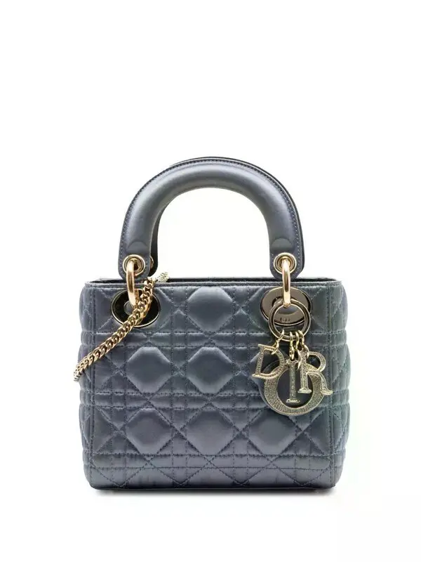 Dior Mini Lady Satchel - Grey