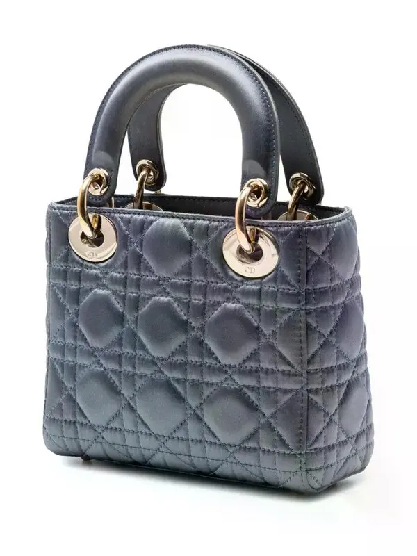 Dior Mini Lady Satchel - Grey