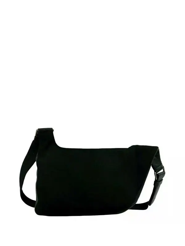 Prada Leather Buckle Messenger Bag