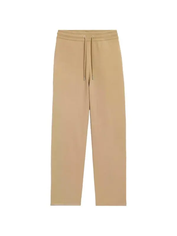 AMI Paris Cotton Track Pants With De Coeur - Neutrals