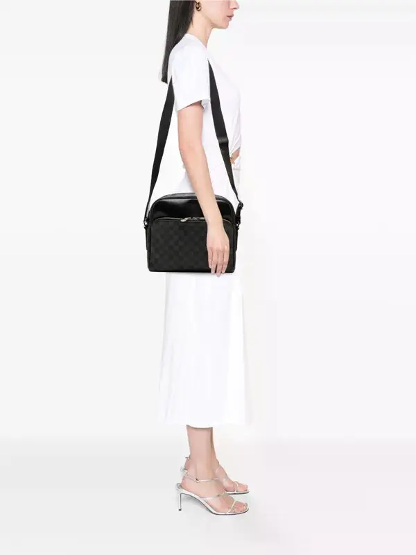 LOUIS VUITTON Damier Graphite Dayon Reporter Mm Bag