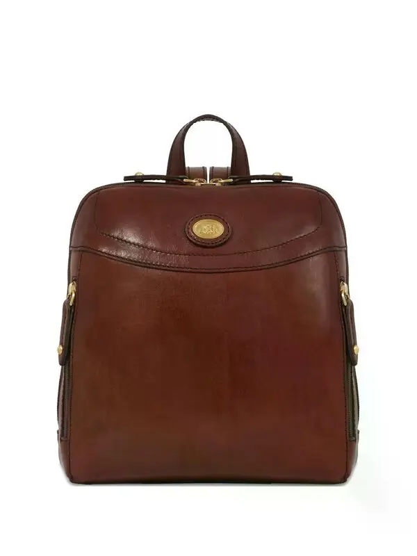 THE BRIDGE Leather Zip-fastening Backpack - Brown