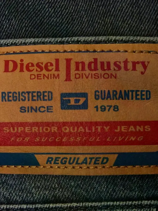 DIESEL® Distressed Wide-leg Jeans