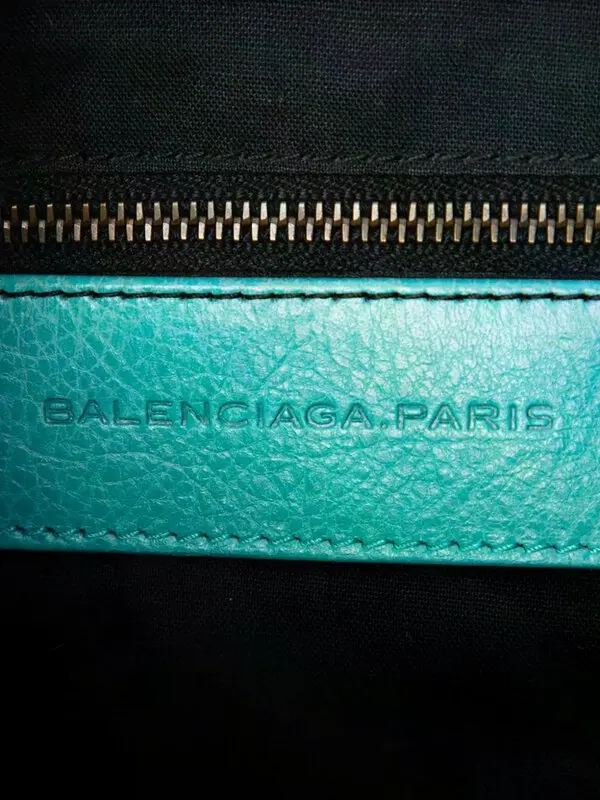 Balenciaga Lambskin Leather Motocross Classic Flat Crossbody Bag