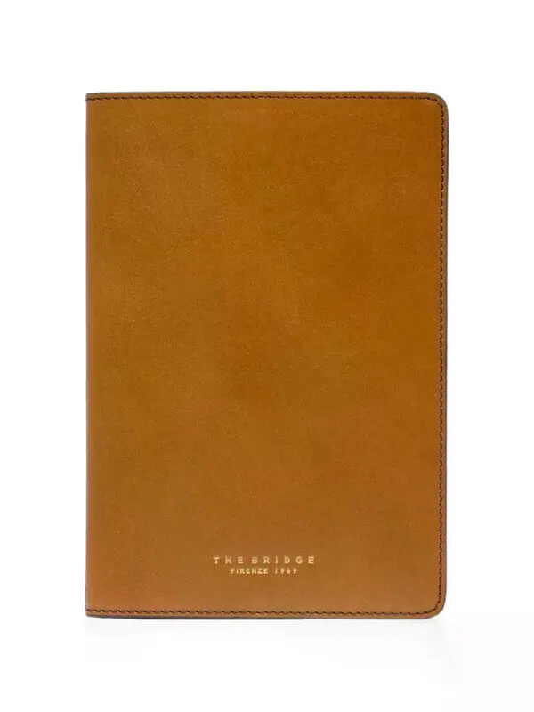 THE BRIDGE Life-style Logo-print Leather Notebook
