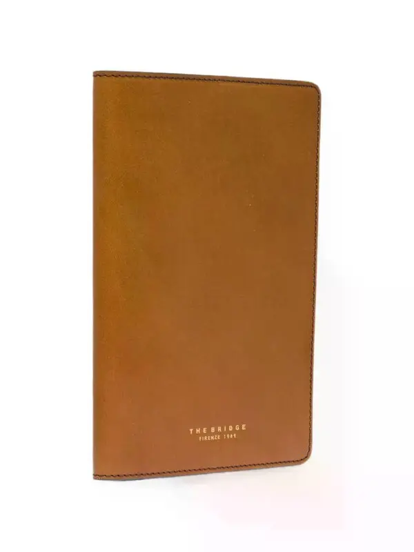 THE BRIDGE Life-style Logo-print Leather Notebook