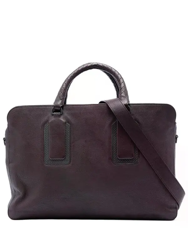 Bottega Veneta Woven Leather Business Bag