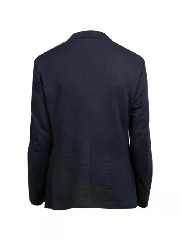 FRADI Seersucker Single-breasted Blazer