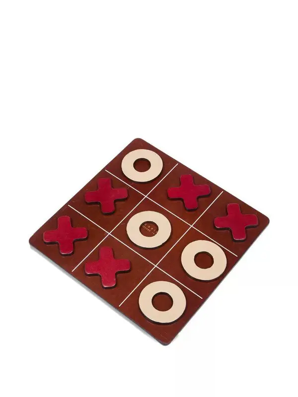 THE BRIDGE Life-style Leather Tic-tac-toe Game