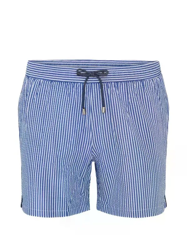 PATRICK ASSARAF Striped Drawstring Swim Shorts