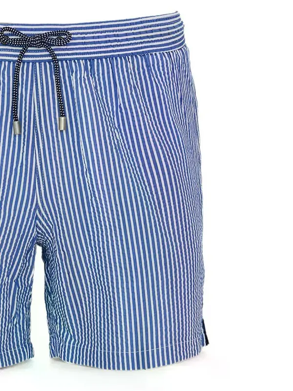 PATRICK ASSARAF Striped Drawstring Swim Shorts
