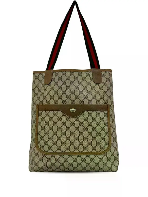 Gucci Gg Supreme Web Tote Bag
