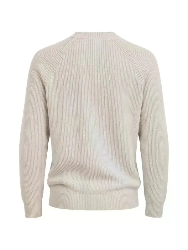 GRAN SASSO Ribbed Knit Raglan Sleeve Sweater