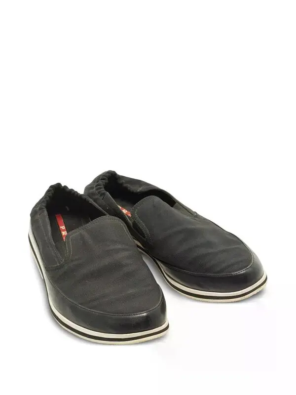 Prada Round-toe Slip-on Sneakers