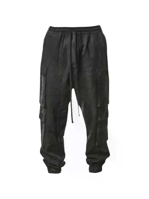 THOM KROM Drawstring Cargo Pants - Black