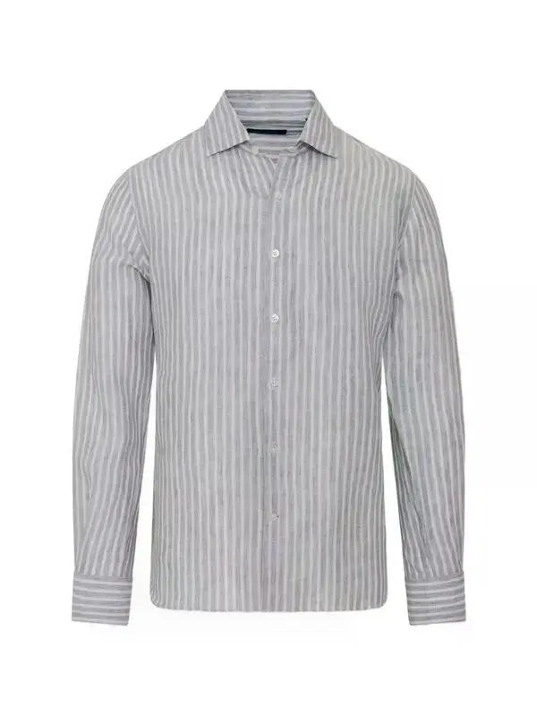 PATRICK ASSARAF Striped Long-sleeve Shirt