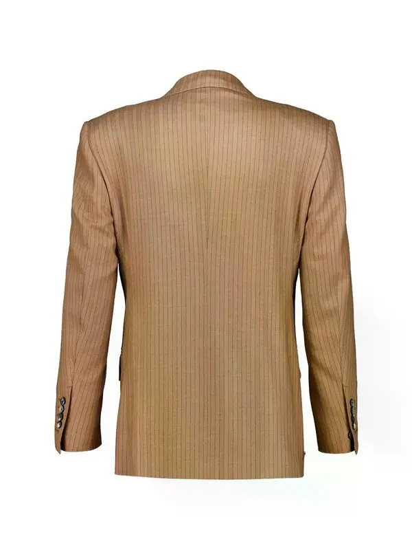 TOM FORD Stripe-print Double-breasted Jacket
