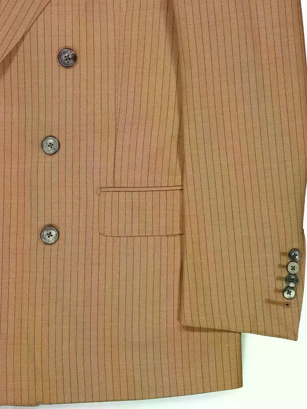 TOM FORD Stripe-print Double-breasted Jacket