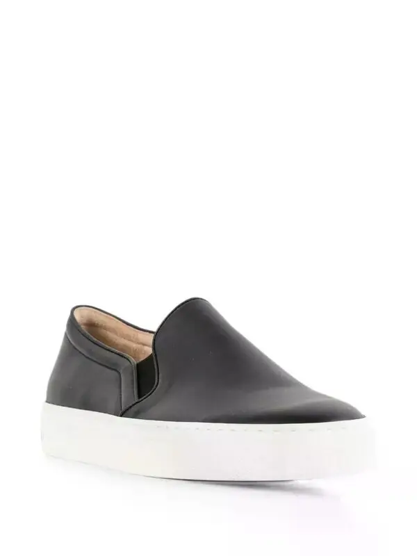 BRIGHTWAY Slip-on Smooth Grain Leather Sneakers