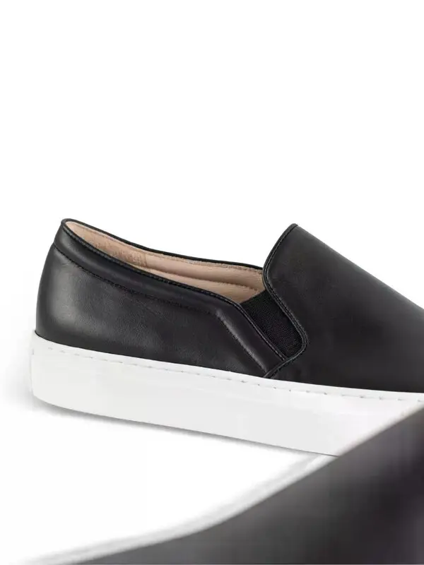 BRIGHTWAY Slip-on Smooth Grain Leather Sneakers