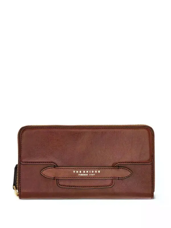 THE BRIDGE Logo-print Zip-around Wallet