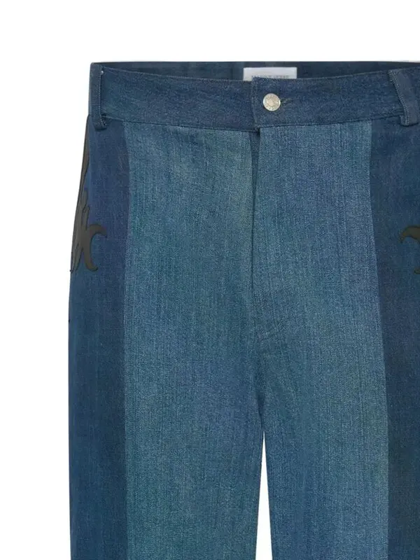 MARINE SERRE Wide-leg Jeans