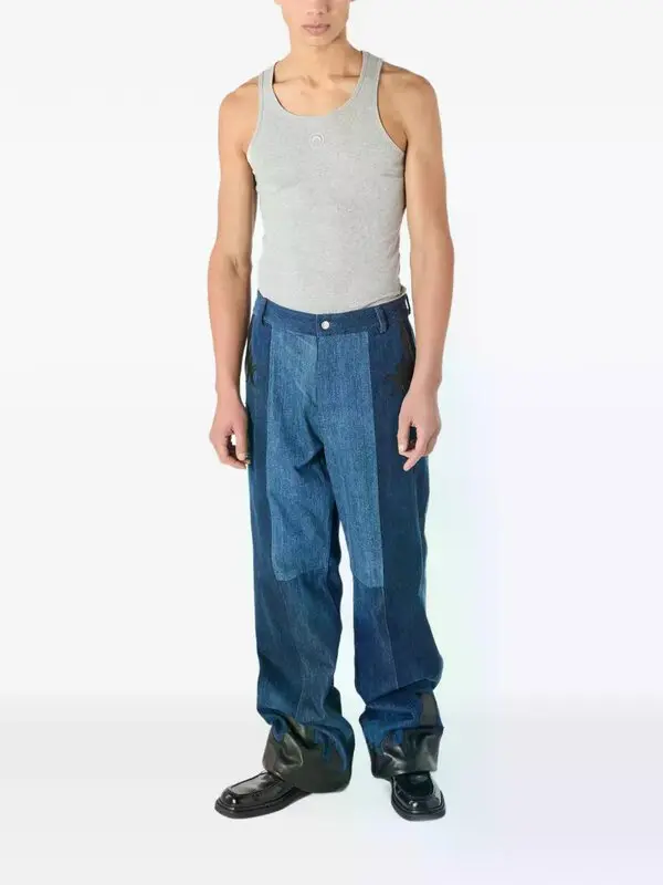 MARINE SERRE Wide-leg Jeans