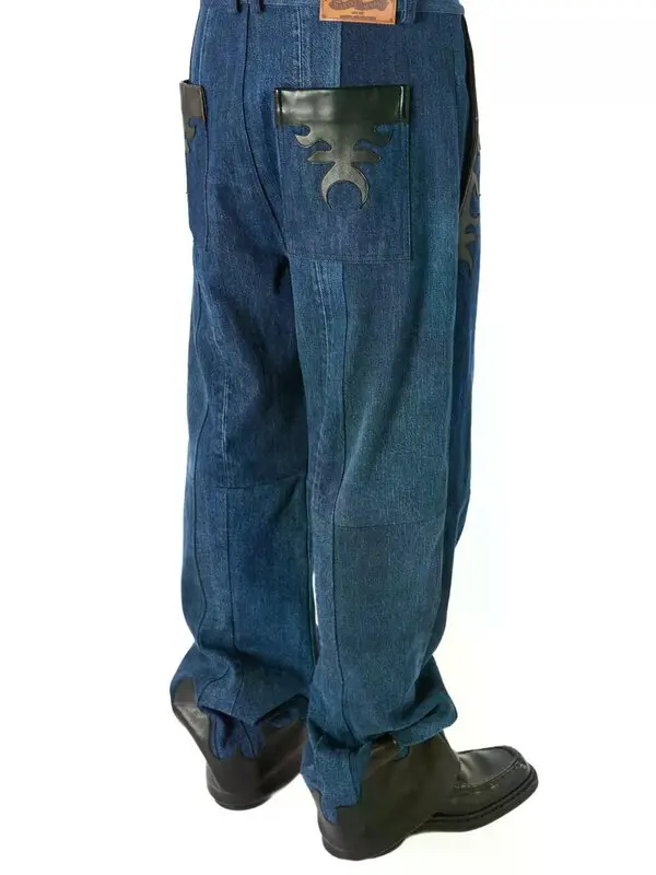 MARINE SERRE Wide-leg Jeans