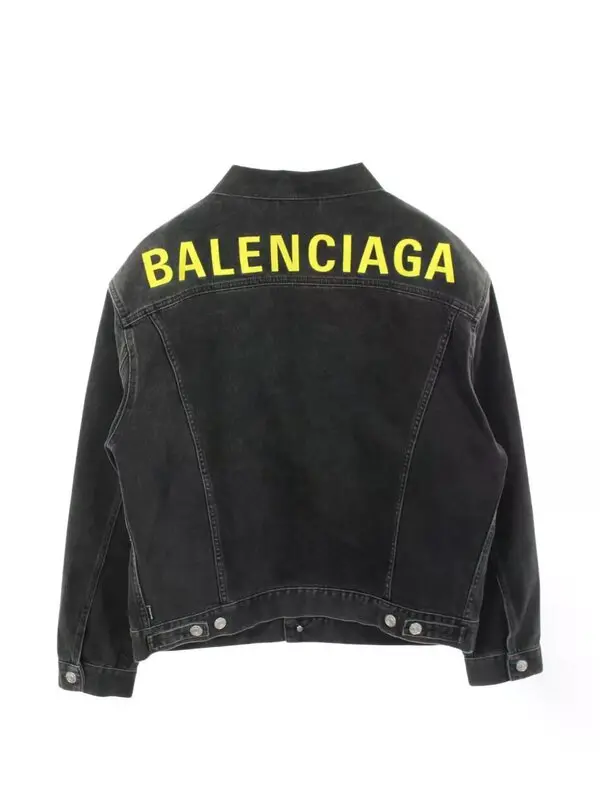 Balenciaga Logo-embroidered Denim Jacket