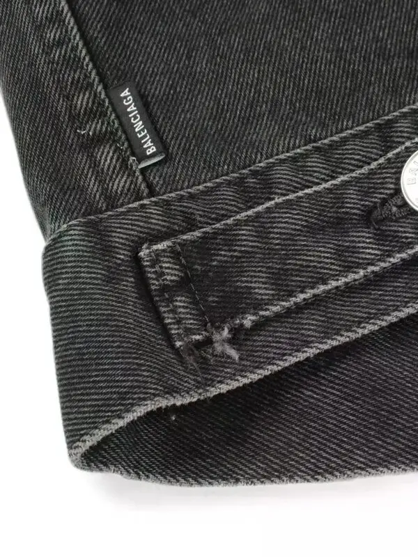 Balenciaga Logo-embroidered Denim Jacket