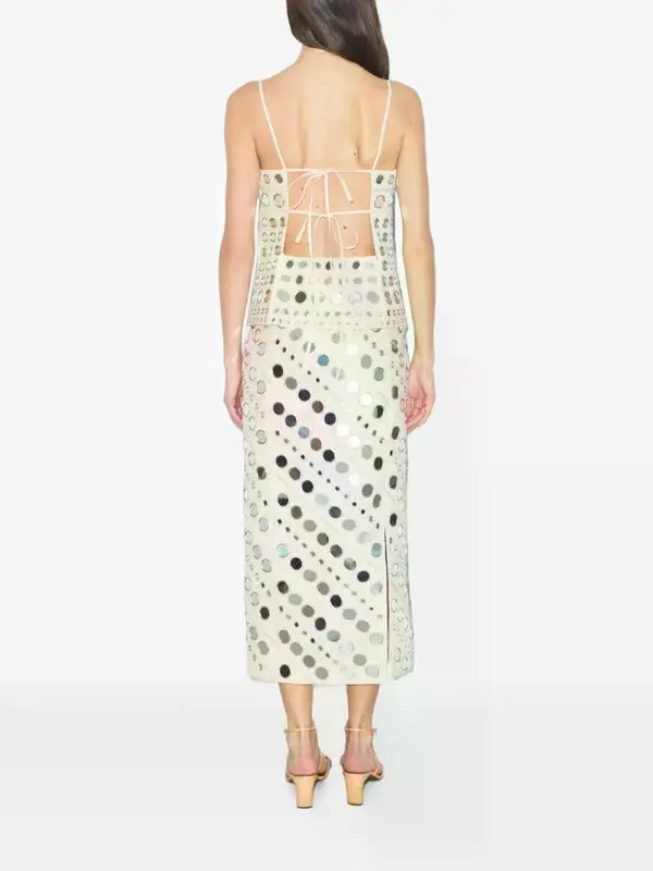Tory Burch Mirror-embellished Cotton Dress