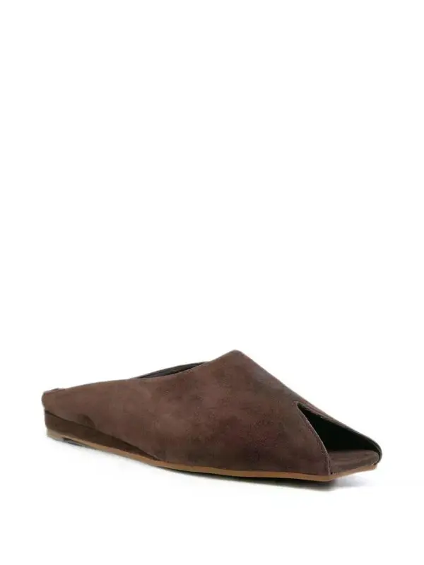 BIANCADI Suede Peep-toe Sandals