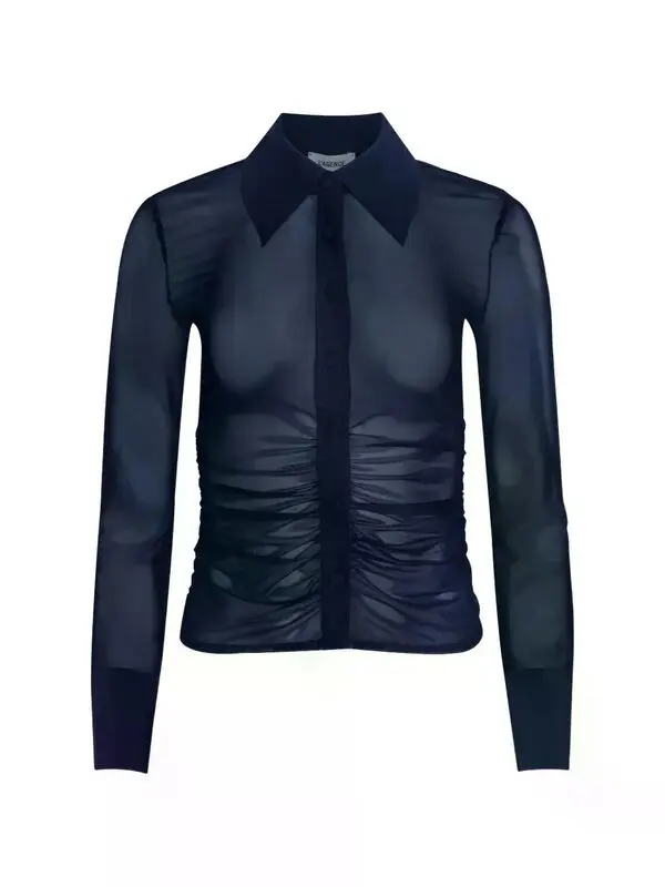 L'Agence Isola Mesh Shirt - Blue