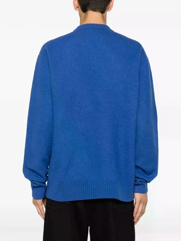 JIL SANDER Ribbed-knit Trim Wool Sweater