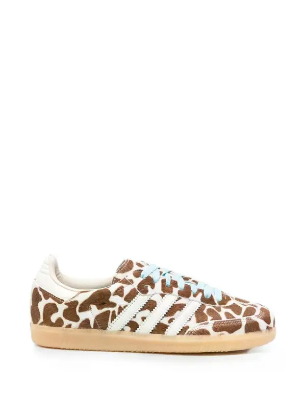 Adidas Samba Animal-print Sneakers - Neutrals