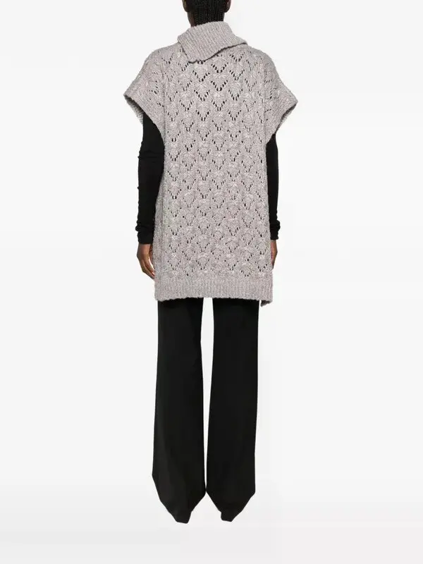 Fabiana Filippi Open-knit Poncho