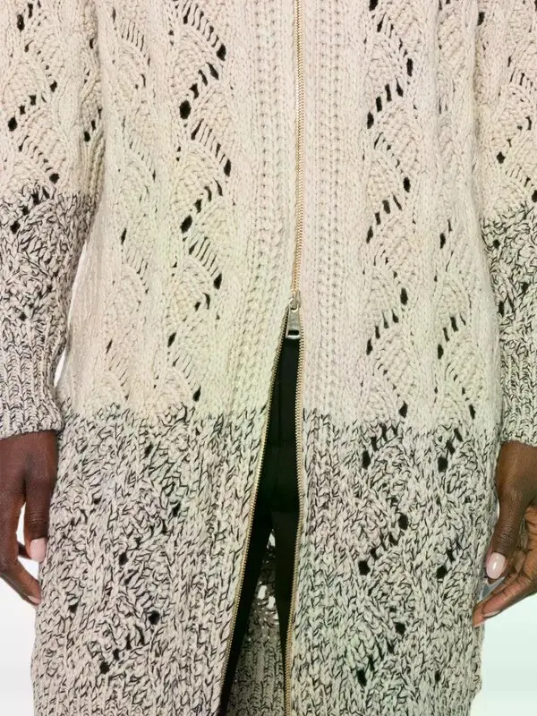 Fabiana Filippi Open-knit Zip-up Cardigan